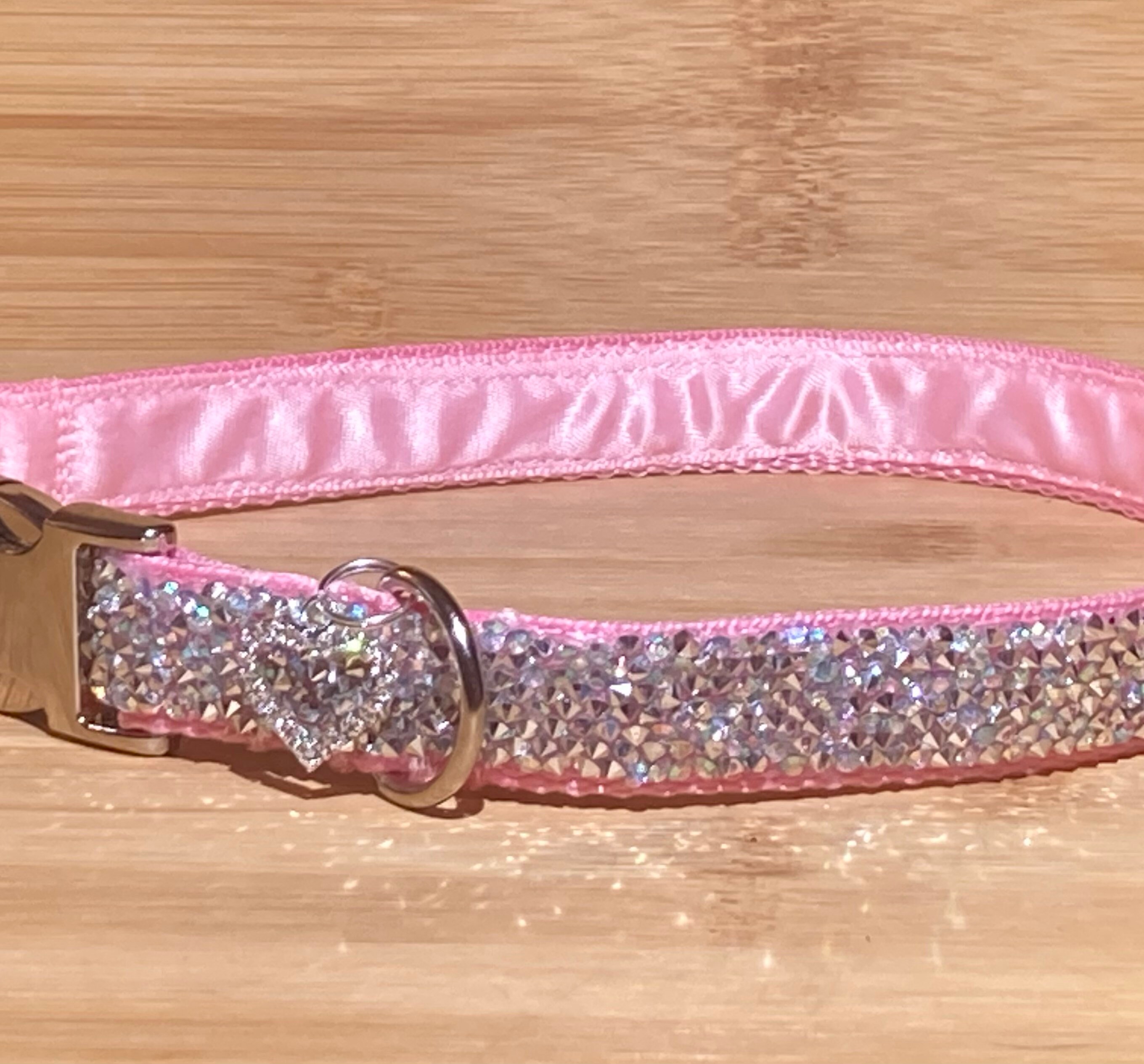 Rhinestone Diamond Bling Dog or Cat Collar 3/4" Sparkly AB Crystal ...