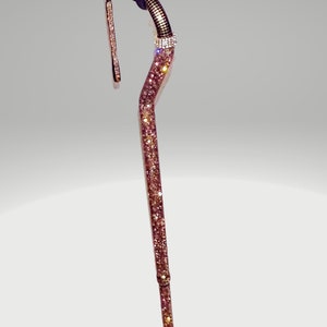 Gold Rhinestone Walking Cane, Offset Handle, Fits 4'11 to 6'4 300 Lb ...