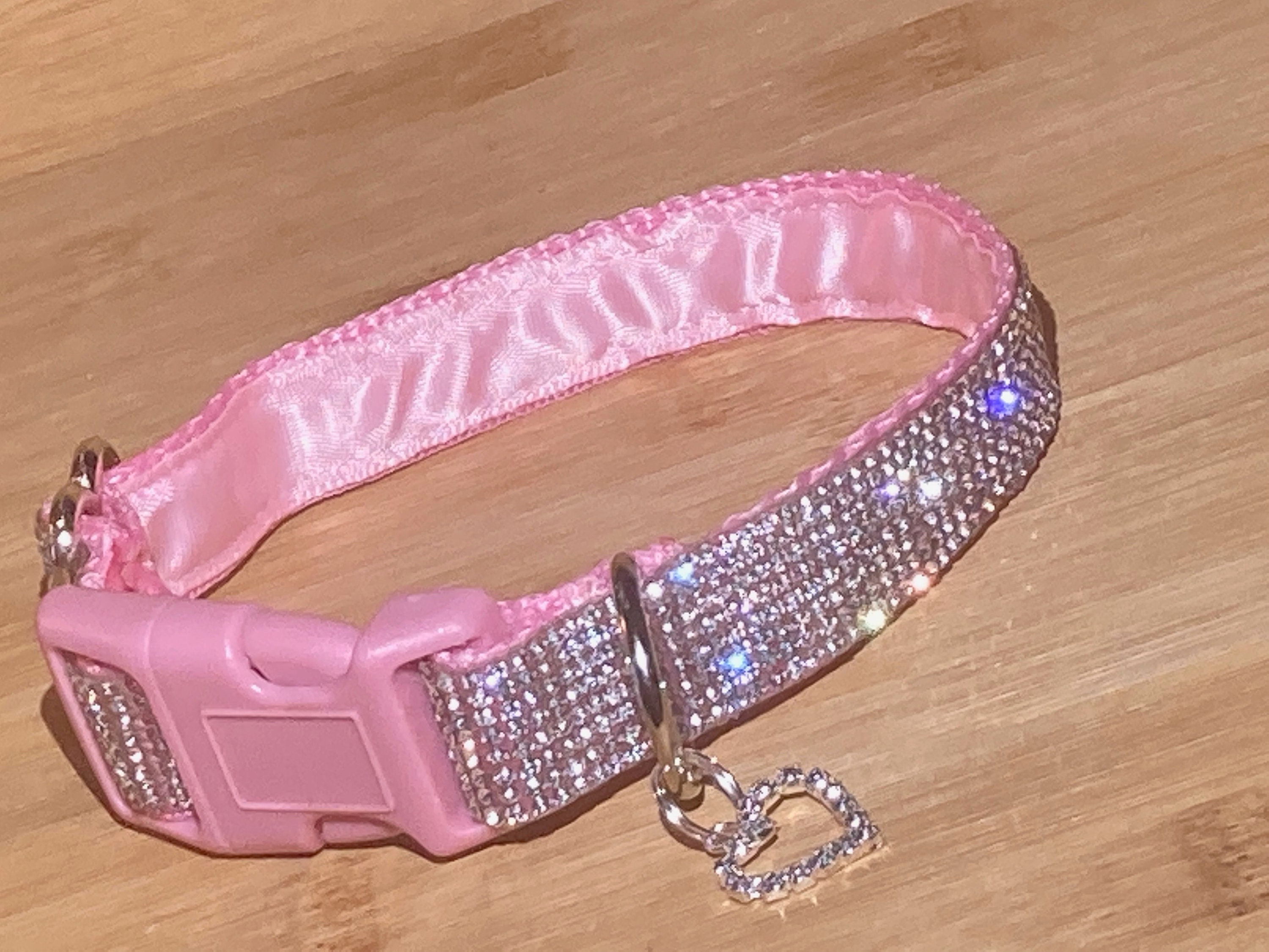 Rhinestone Bling Dog Collar Glam Adjustable Sparkly Fun! for All Sized ...
