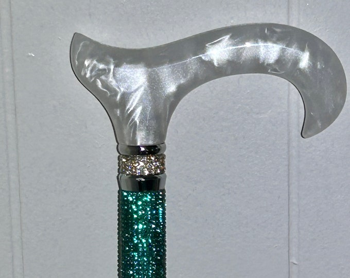 Elegant Rhinestone Walking Cane, Disability Gift, Quad Option, Folding ...