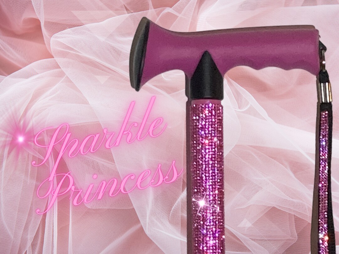 Luxury Pink Rhinestone Walking Cane | Gift for Mothers Day, Retirement ...