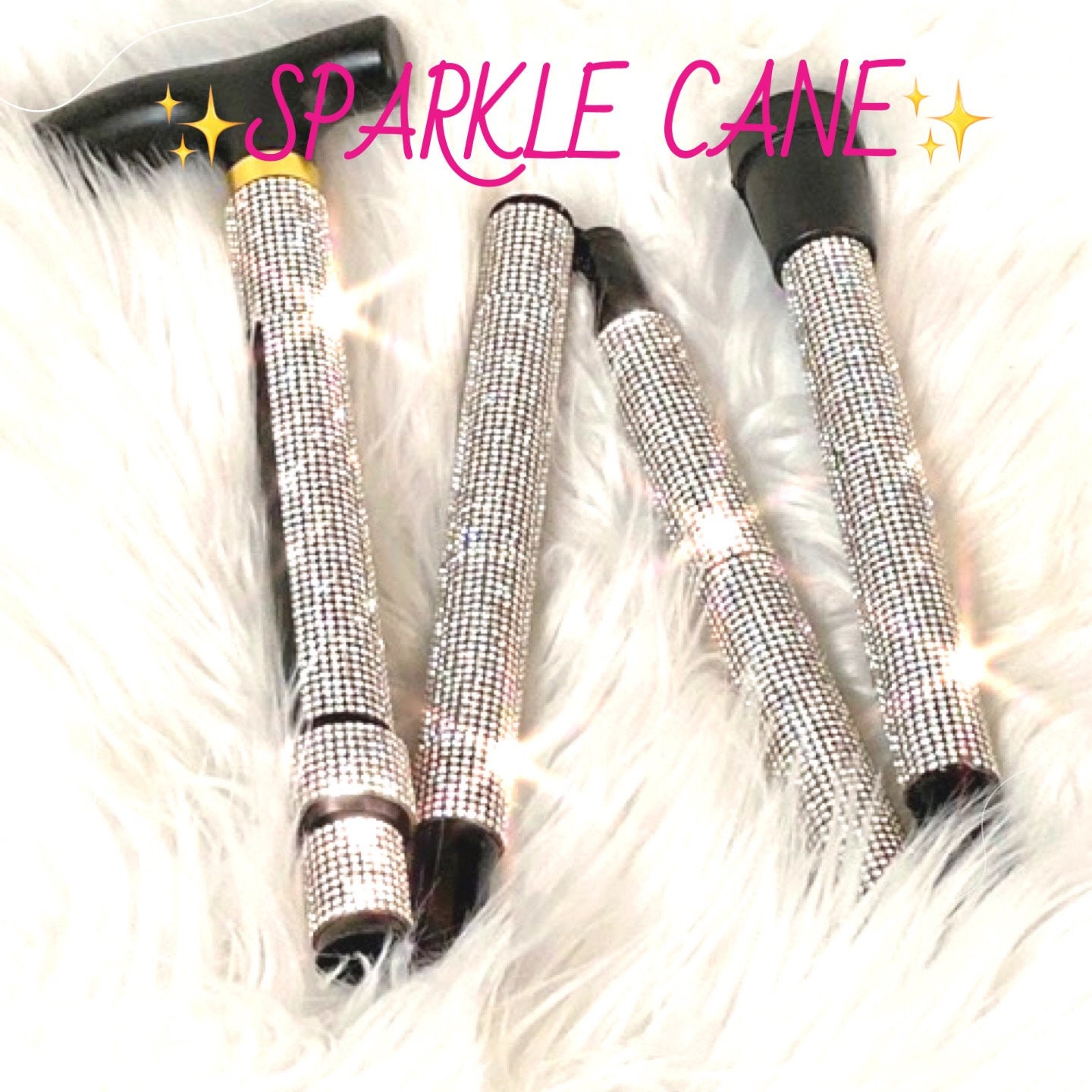 Elegant Rhinestone Walking Cane, Disability Gift, Quad Option, Folding ...