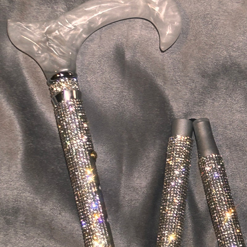 Bling Rhinestone Crystals Cane - Etsy Canada
