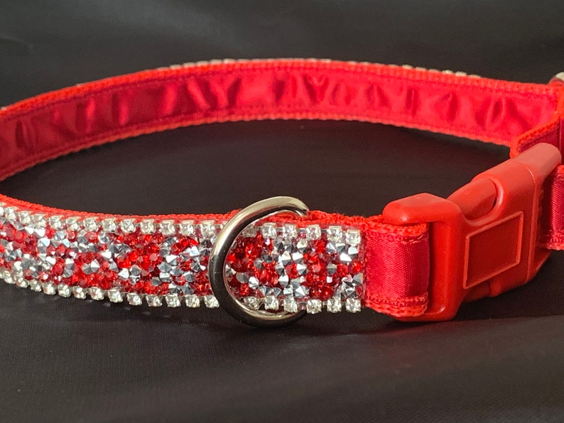 Red Rhinestone Bling Holiday Dog or Cat Collar 3/4 Inch Red - Etsy