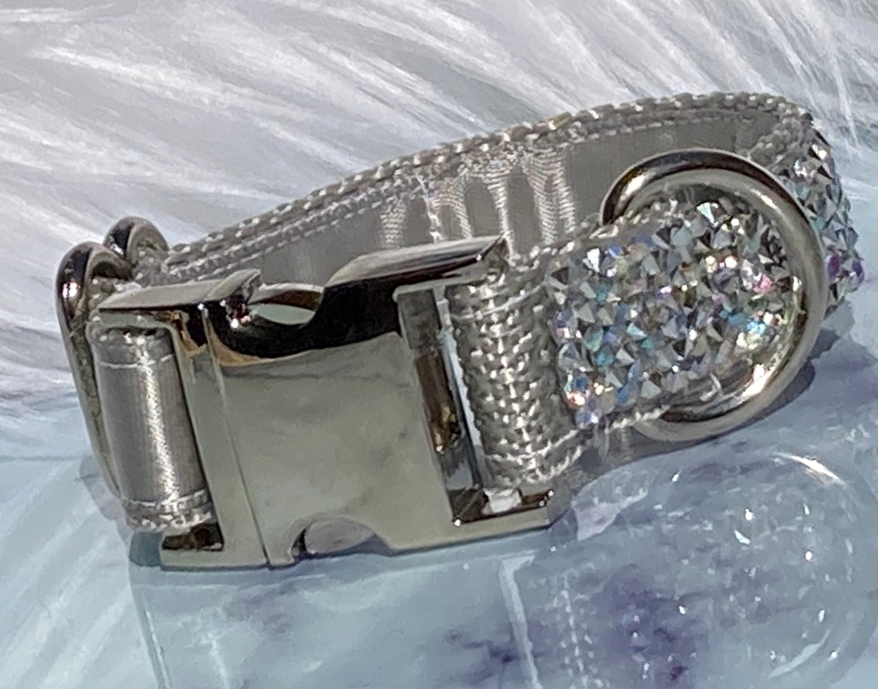Super Sparkle Aurora Rhinestone Crystal Leash Bright Pink | Etsy