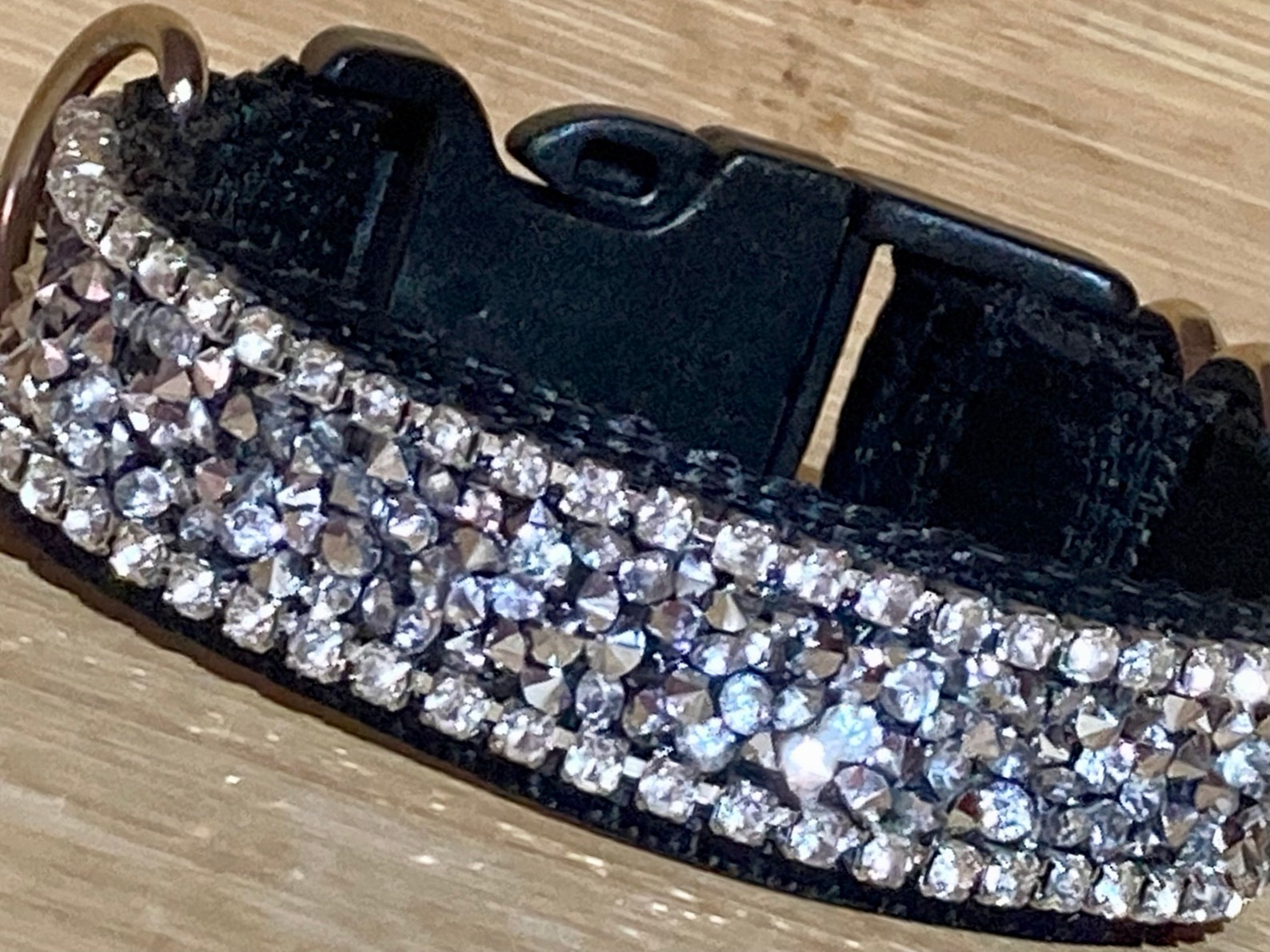 Sparkling Black Rhinestone Cat or Dog Collar, 1/2" Wide, Unique and ...