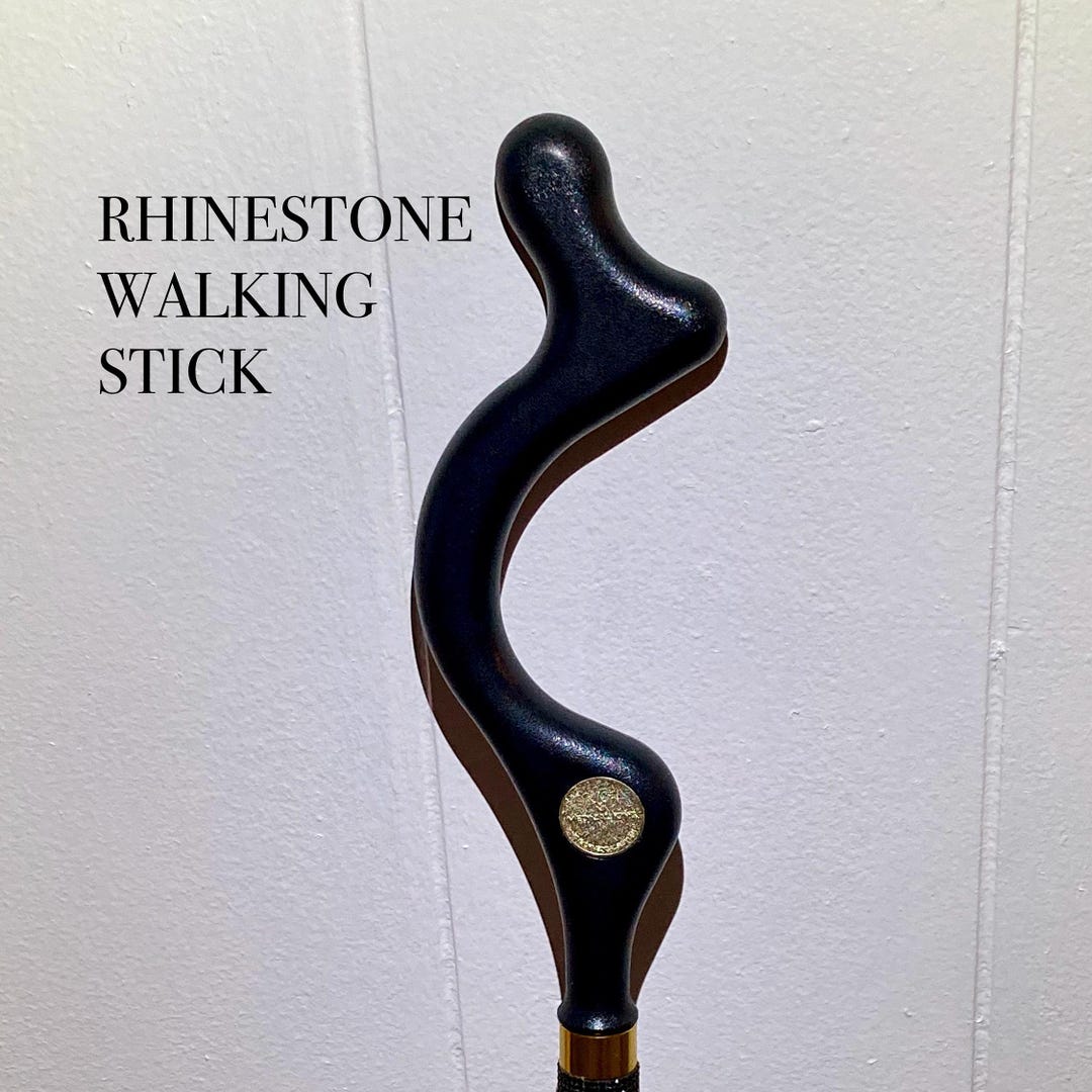 Rhinestone Bling Walking Stick, Perfect Accessory for Hiking or Walking ...