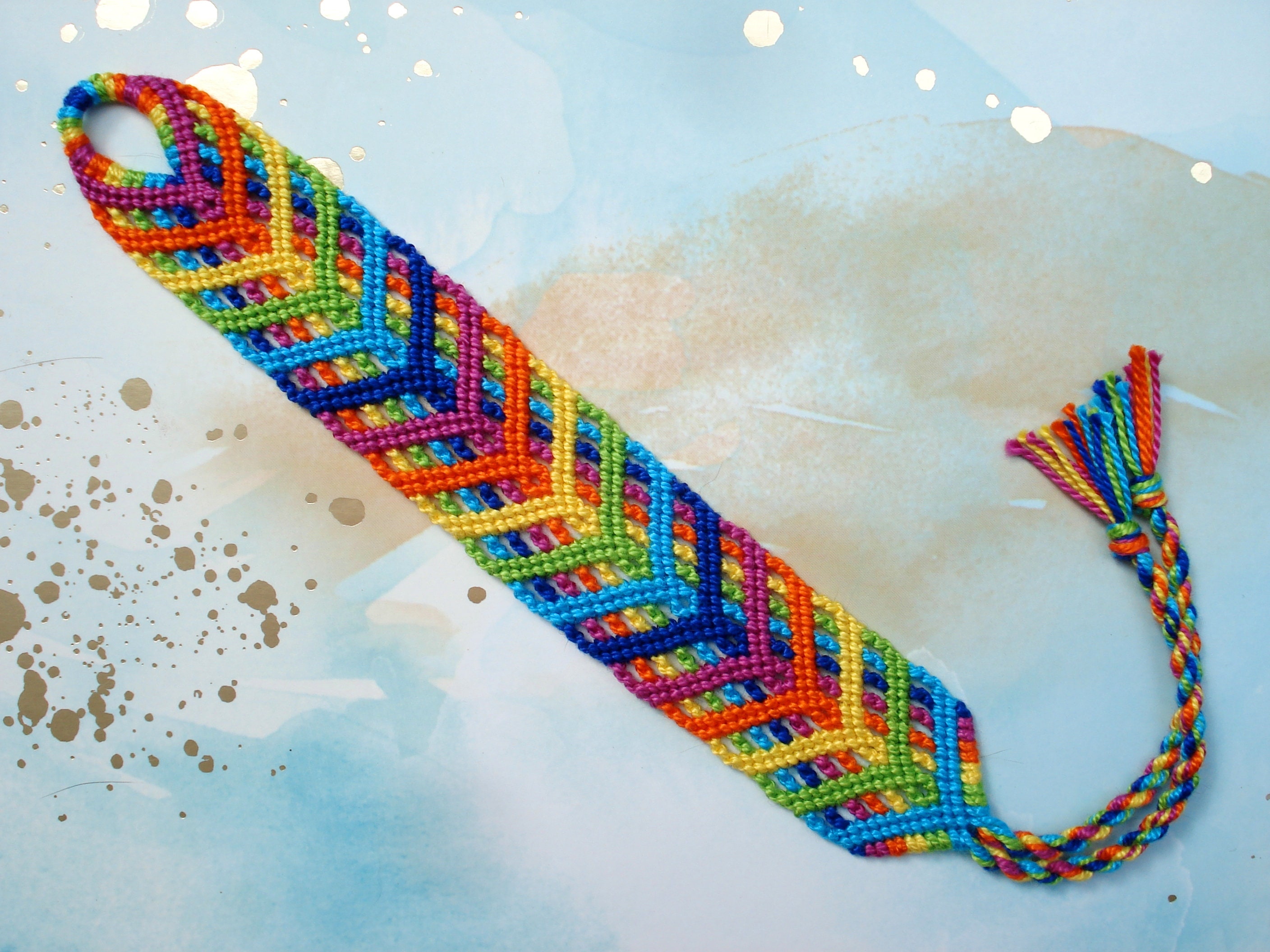 Bracelet Rainbow Fishbone Chevron Etsy bracelet-rainbow-fishbone-chevron-etsy