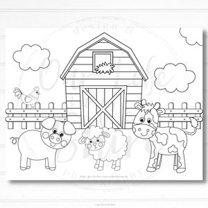 Farm Fun Coloring Pages, Activities for Kids, Toddlers, Preschool ...