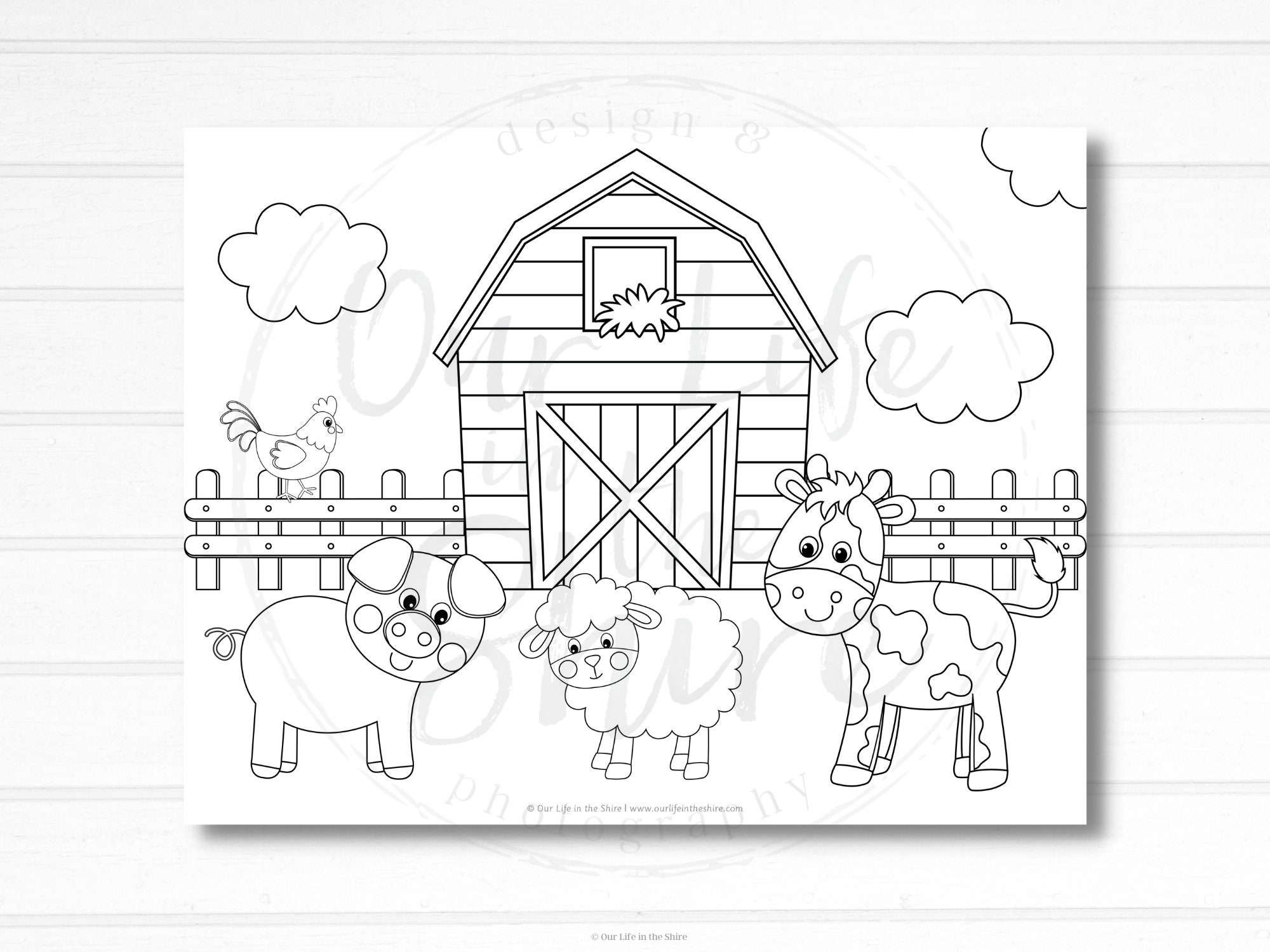 Farm Fun Coloring Pages, Activities for Kids, Toddlers, Preschool ...