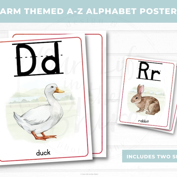 Animal Alphabet - Etsy