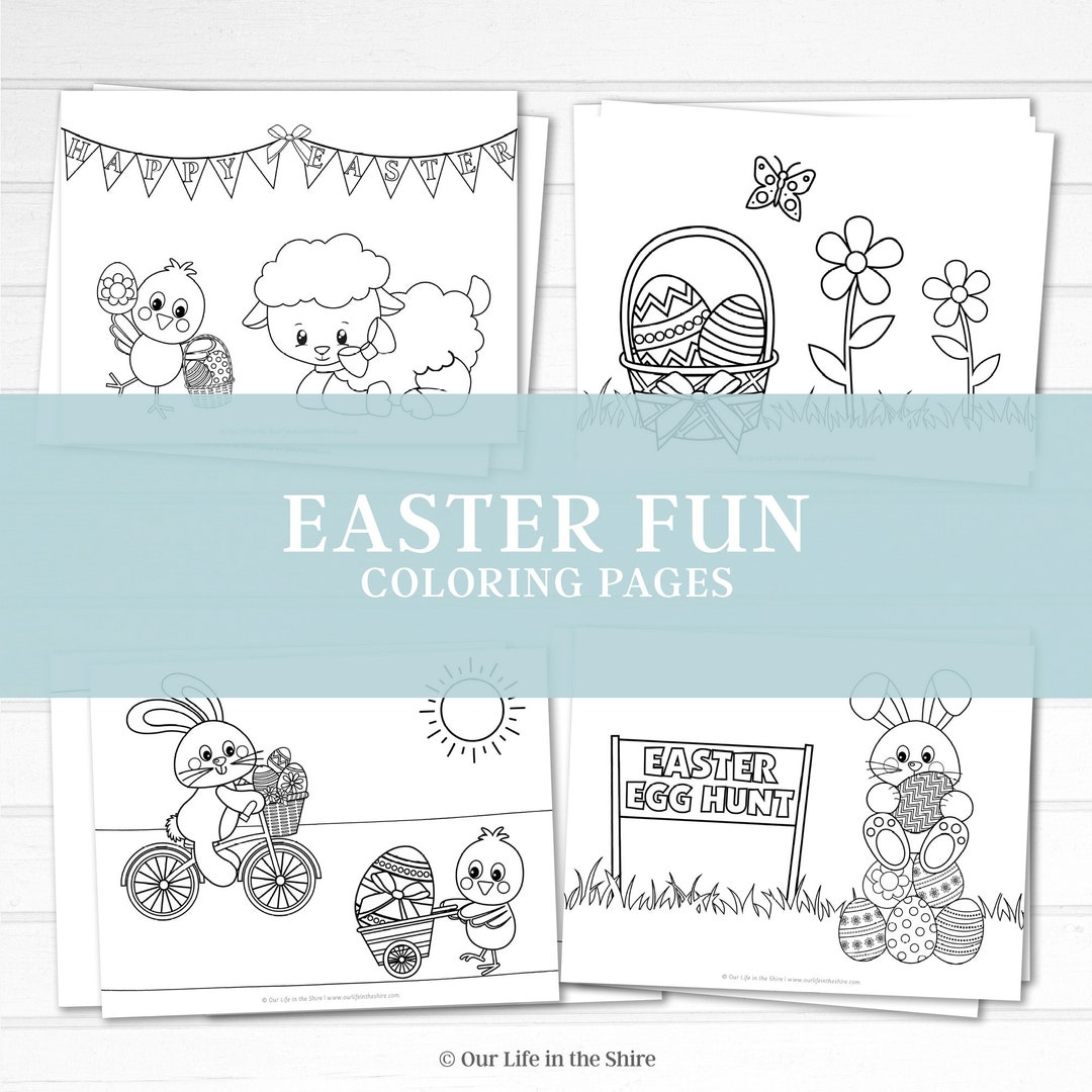 Easter Fun Coloring Pages | Toddler | Preschool | Kindergarten | First ...