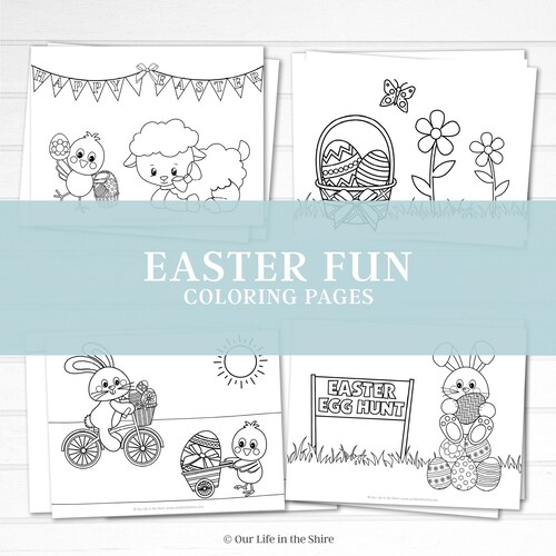 Printable Easter Activities for Kids Preschool Worksheets - Etsy