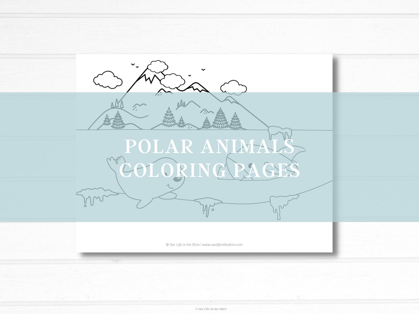 Polar Animals Coloring Pages, Activities for Kids, Toddlers, Preschool ...