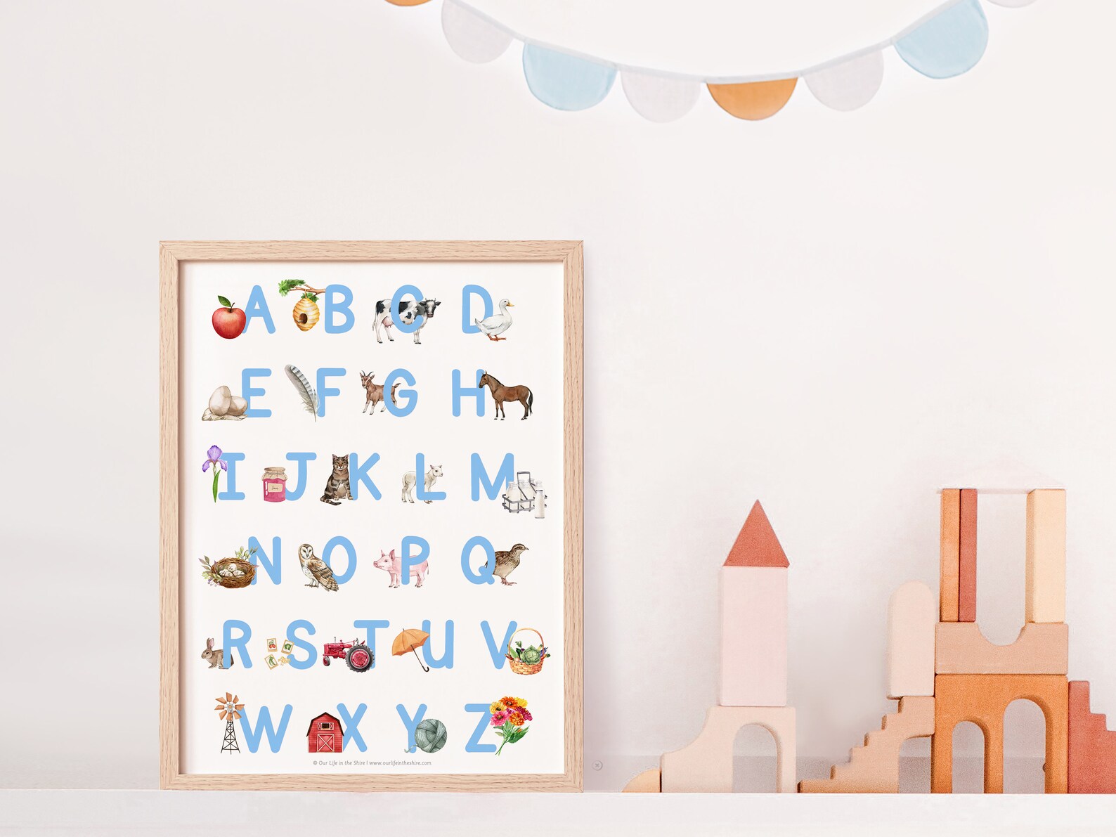 Farm Theme, Alphabet Poster, Nursery Poster, Classroom Decor ...