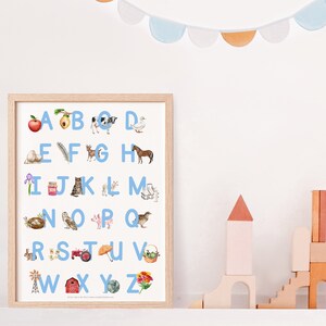 Farm Theme, Alphabet Poster, Nursery Poster, Classroom Decor ...