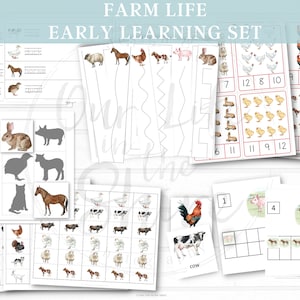 Farm Theme Early Learning Activities, Kindergarten, Homeschool ...
