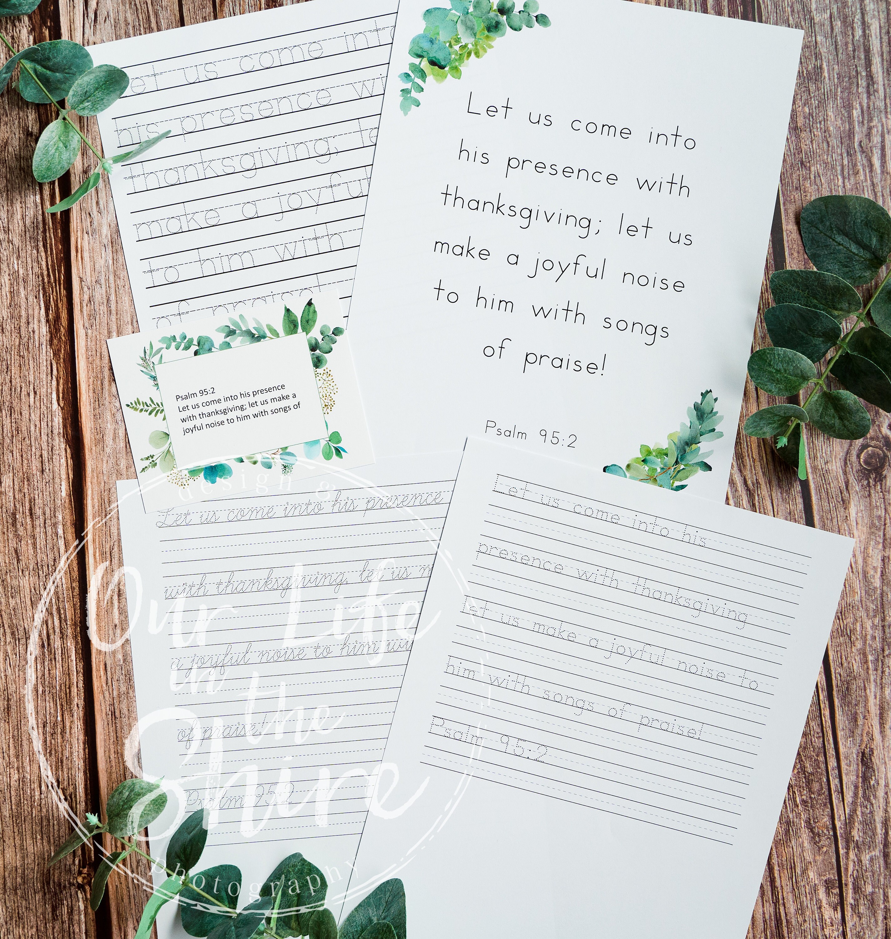 52 Nature Inspired Bible Verses, Scripture Posters, Cards & Copywork ...