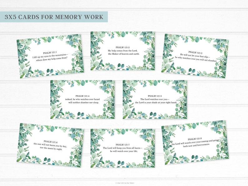 Psalm 121, Scripture Posters, Cards & Copywork, Bible Verses ...