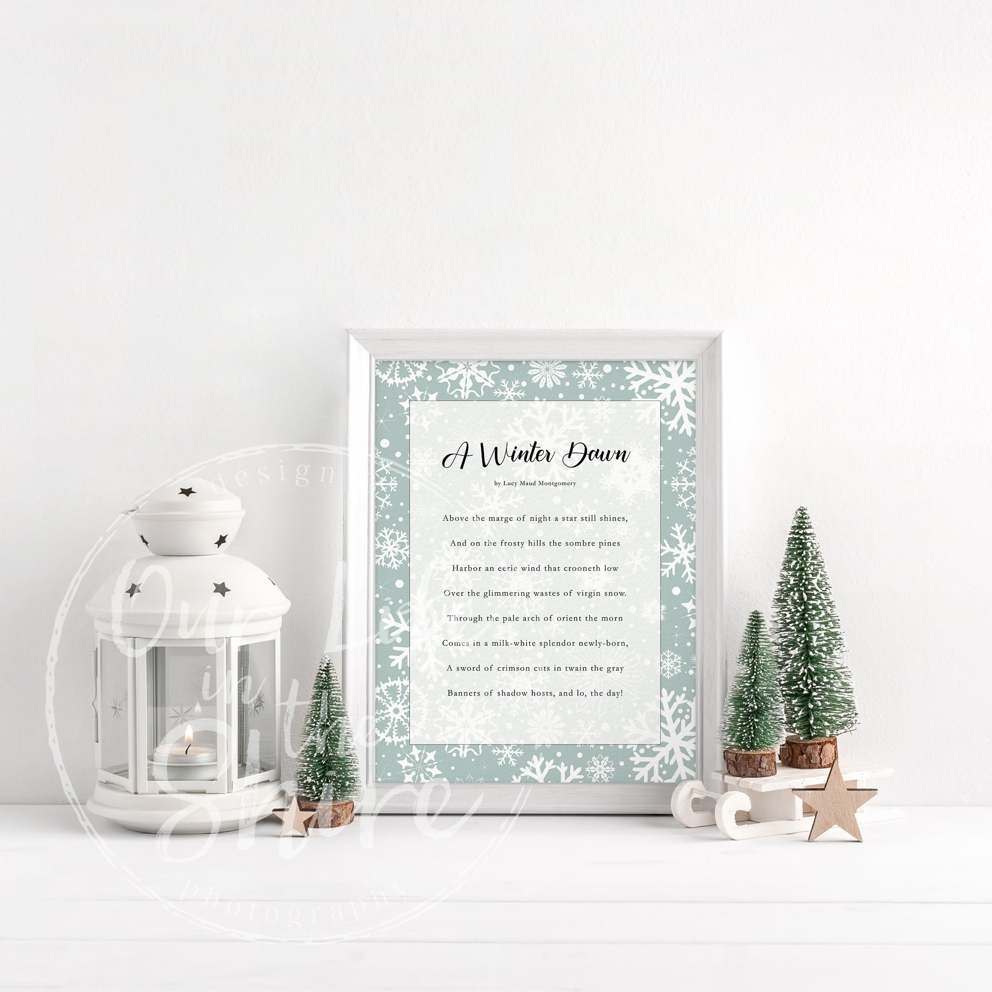 Winter Nature Poems Printable Set Wall Art Homeschool | Etsy