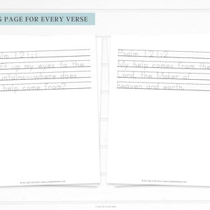 Psalm 121, Scripture Posters, Cards & Copywork, Bible Verses ...