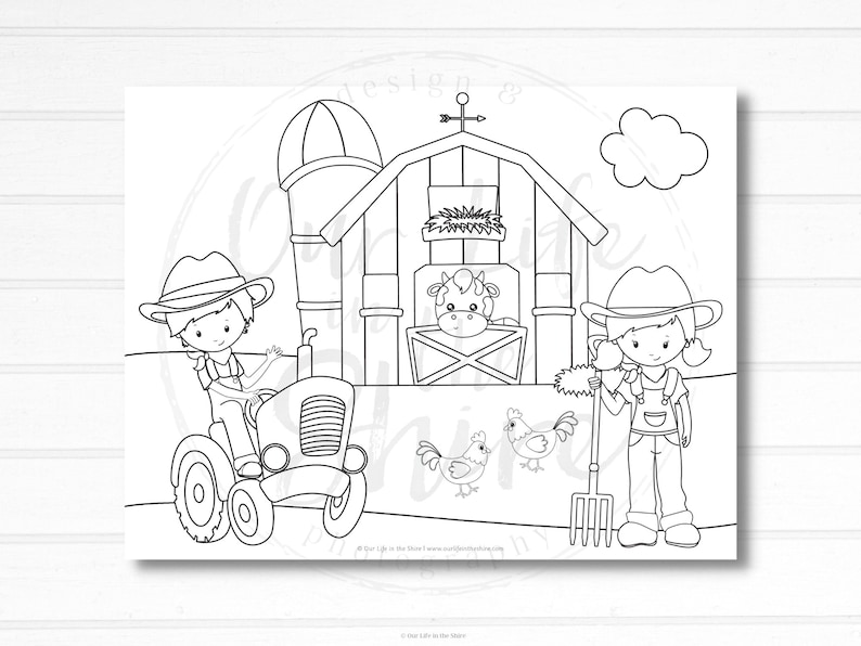 Farm Fun Coloring Pages, Activities for Kids, Toddlers, Preschool ...