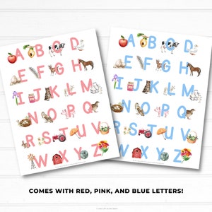 Farm Theme, Alphabet Poster, Nursery Poster, Classroom Decor ...