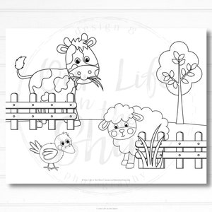 Farm Fun Coloring Pages, Activities for Kids, Toddlers, Preschool ...