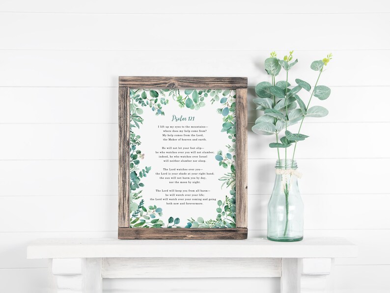 Psalm 121, Scripture Posters, Cards & Copywork, Bible Verses ...