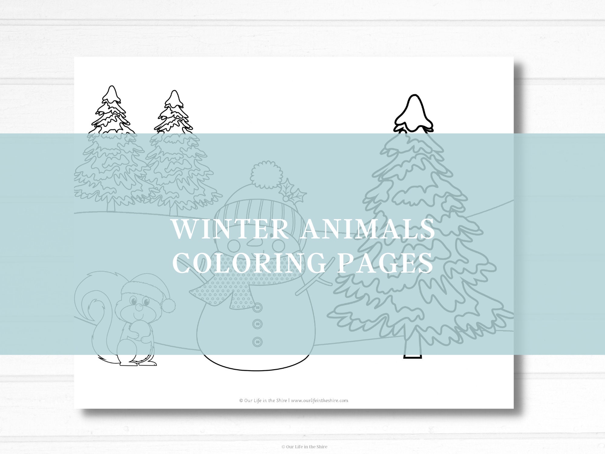 Winter Animals Coloring Pages, Activities for Kids, Toddlers, Preschool ...