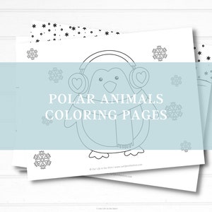 Polar Animals Coloring Pages, Activities for Kids, Toddlers, Preschool ...