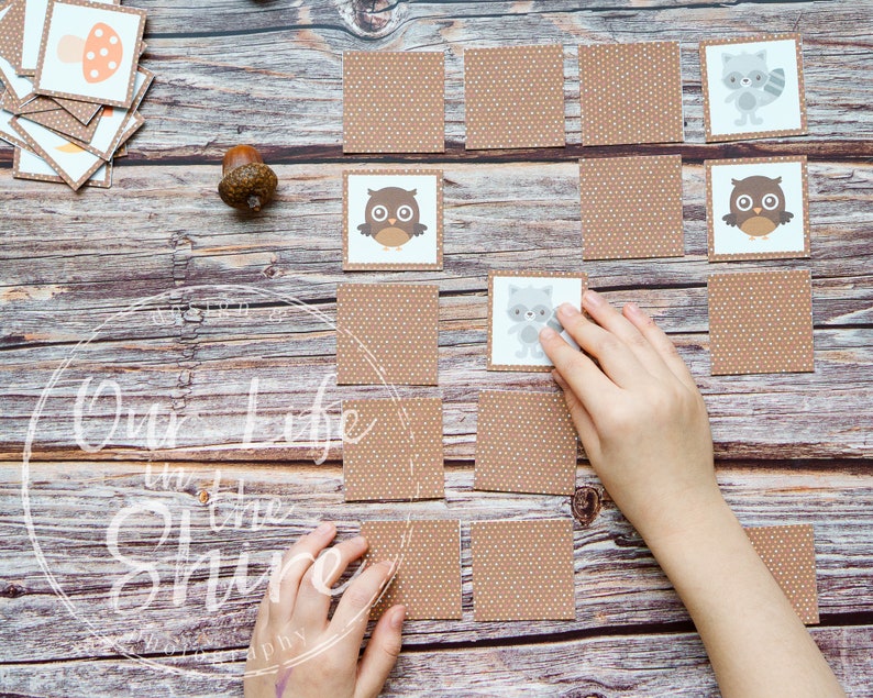 Fall Forest Friends Fun & Games Homeschool Printable - Etsy