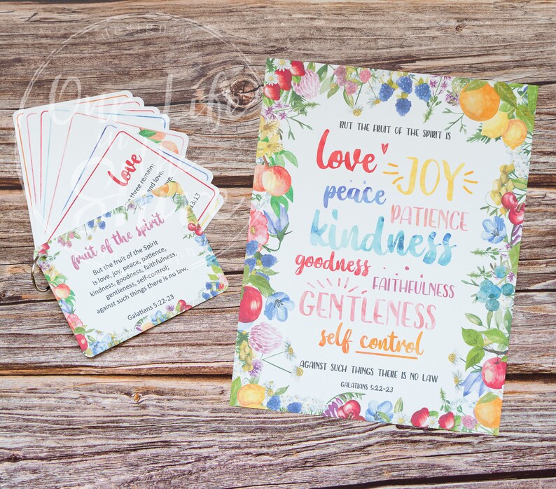 Fruit of the Spirit Galatians 5:22-23 Bible Activity Kids - Etsy