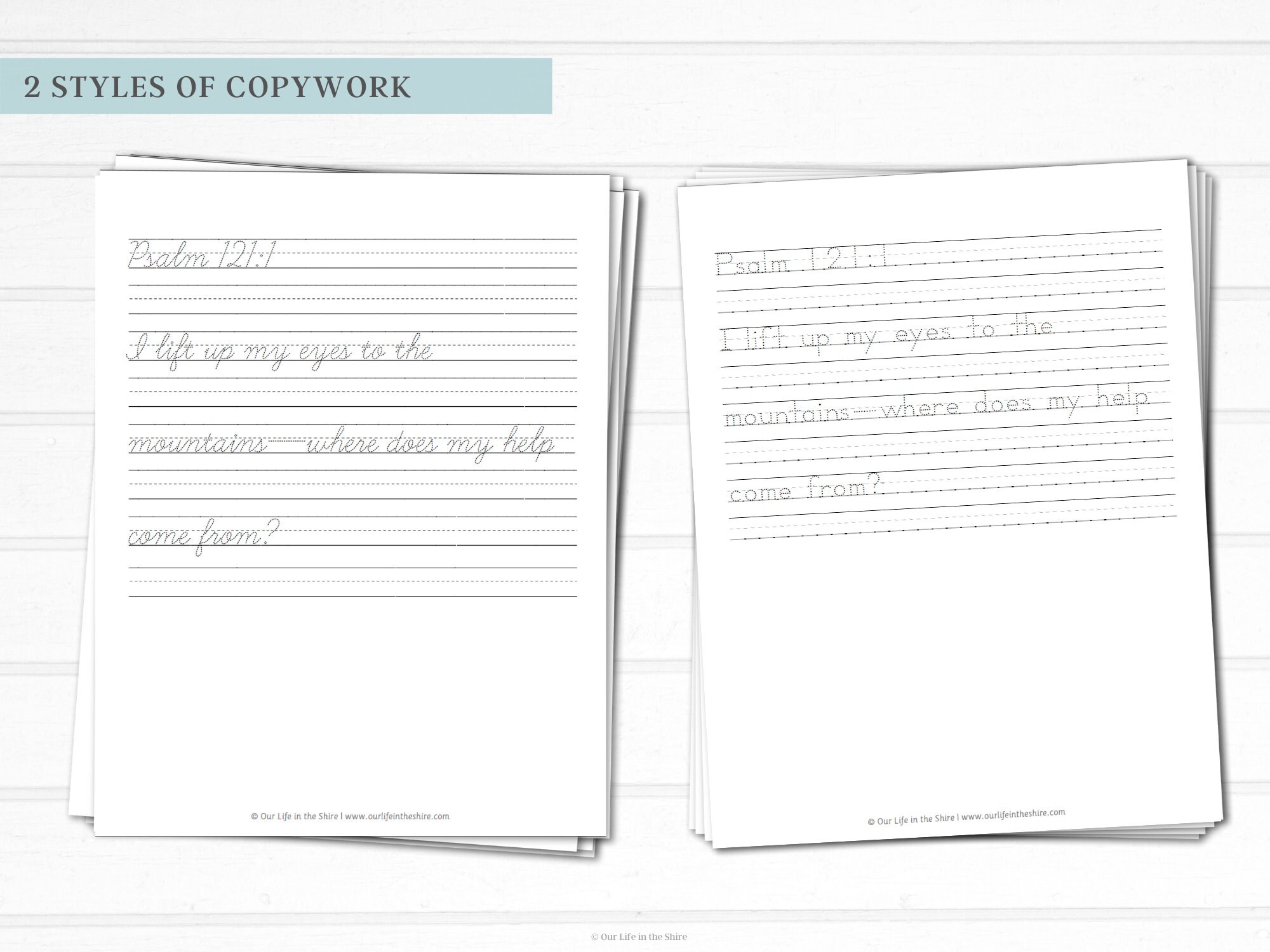 Psalm 121, Scripture Posters, Cards & Copywork, Bible Verses ...