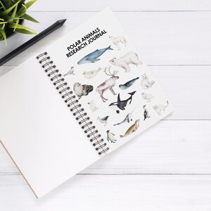 Polar Animals Research Journal and Fact Cards, Science Unity Study ...