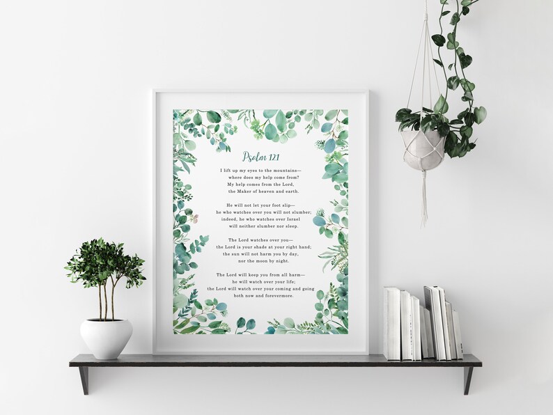 Psalm 121, Scripture Posters, Cards & Copywork, Bible Verses ...