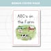 Farm Theme, Alphabet Posters, Flash Cards, Classroom Decor, Homeschool ...