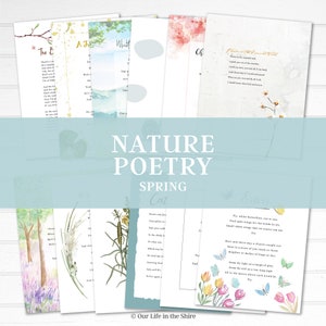 Nature Poems Printable Set | Wall Art | Homeschool Printable ...