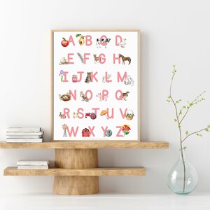 Farm Theme, Alphabet Poster, Nursery Poster, Classroom Decor ...