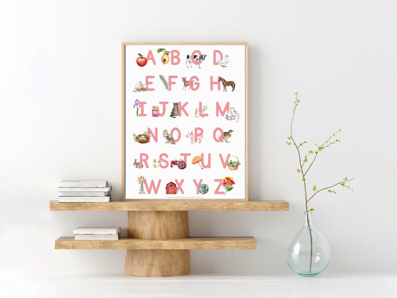 Farm Theme, Alphabet Poster, Nursery Poster, Classroom Decor ...