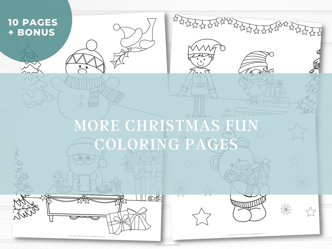 Christmas Fun Coloring Pages, Activities for Kids, Toddlers, Preschool ...