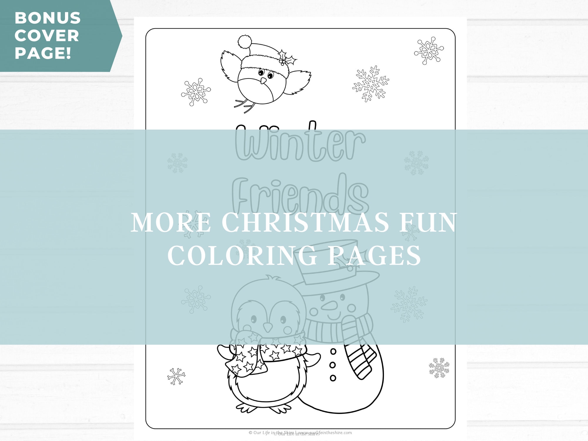 Winter Animals Coloring Pages Activities for Kids Toddlers | Etsy