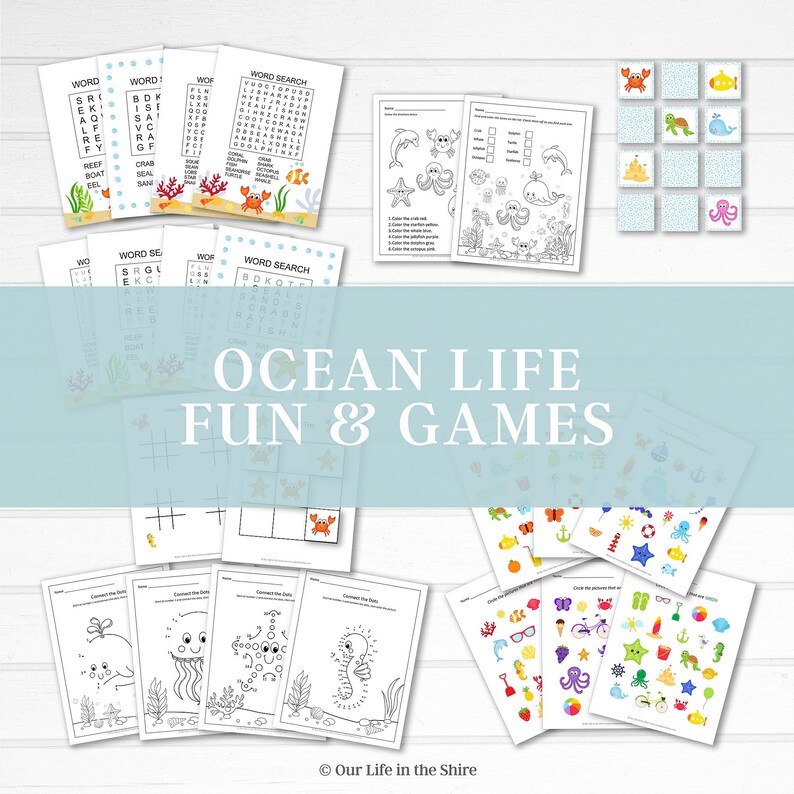 Ocean Life ULTIMATE Bundle Homeschool Printable Activities - Etsy