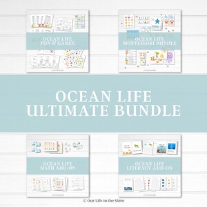 Ocean Life ULTIMATE Bundle | Homeschool Printable Activities | Numbers ...
