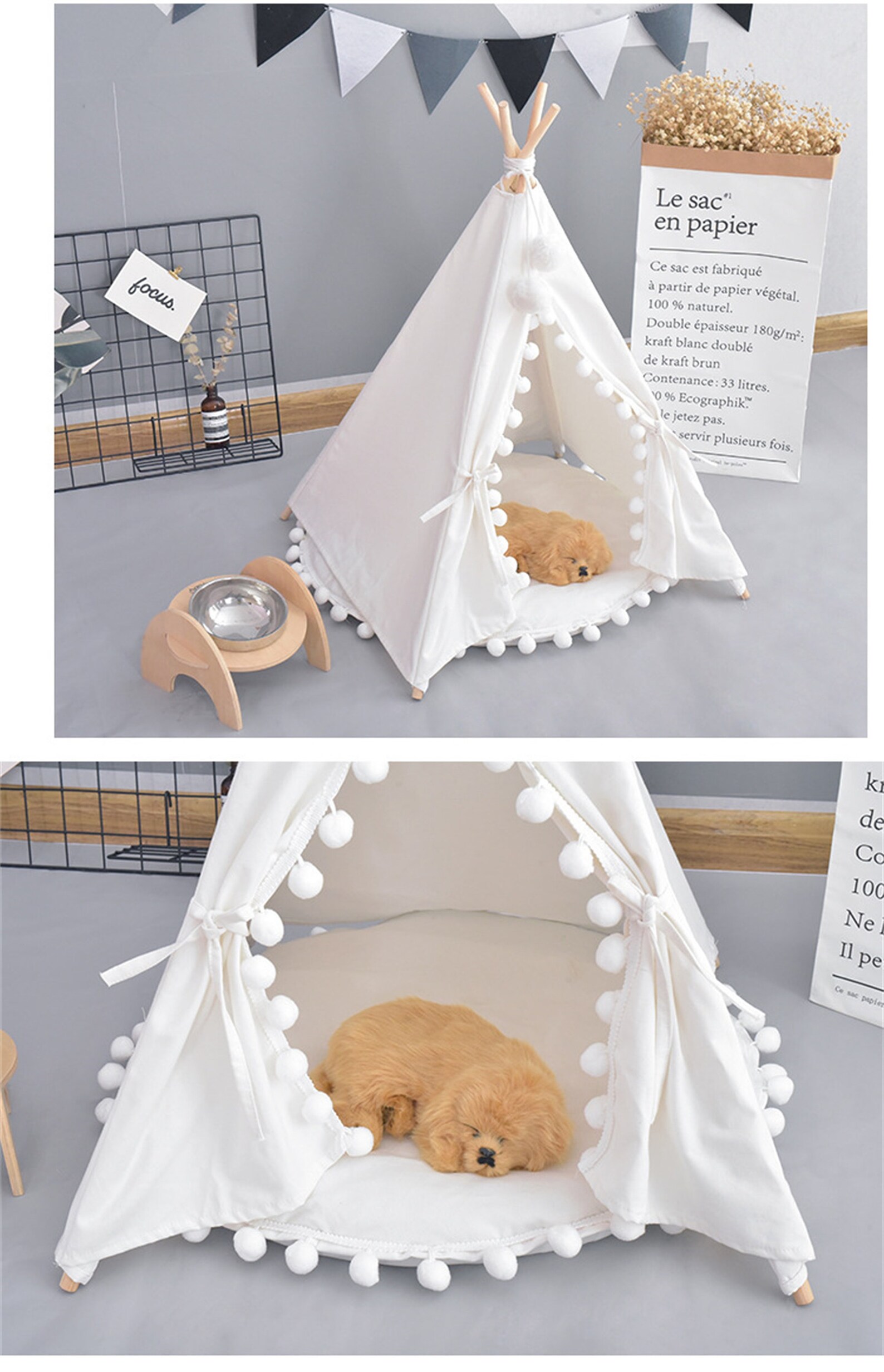 Pet Teepee Including Mat Tent Tipi Teepee Dog Tipi Cat - Etsy