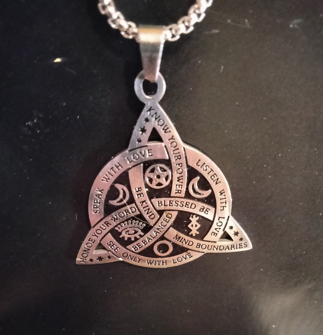 TRIQUETRA WITCH TALISMAN Wiccan Witch Talisman Wiccan - Etsy