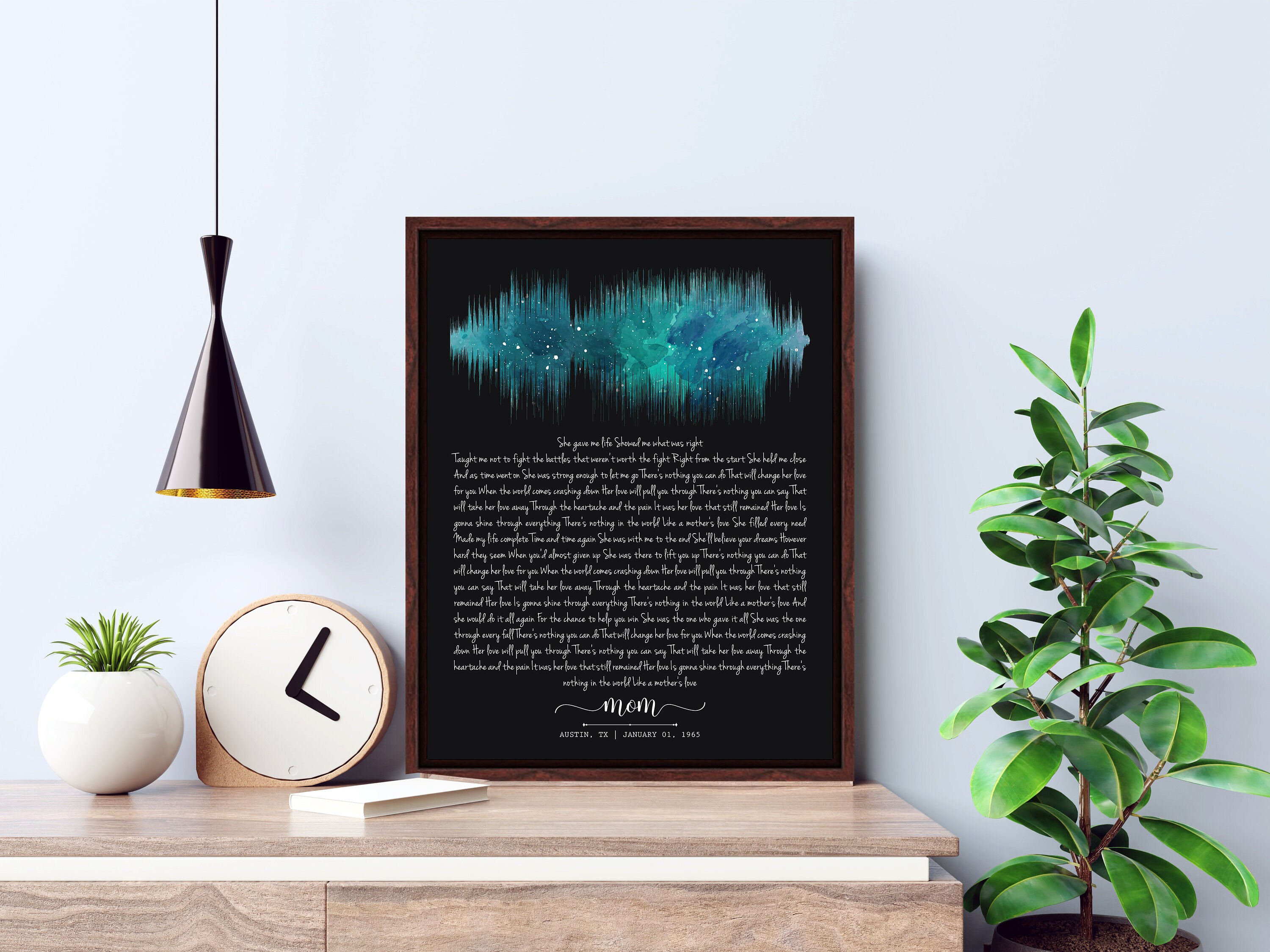Unique Soundwave gifts Custom Song Art Couple wedding wall | Etsy
