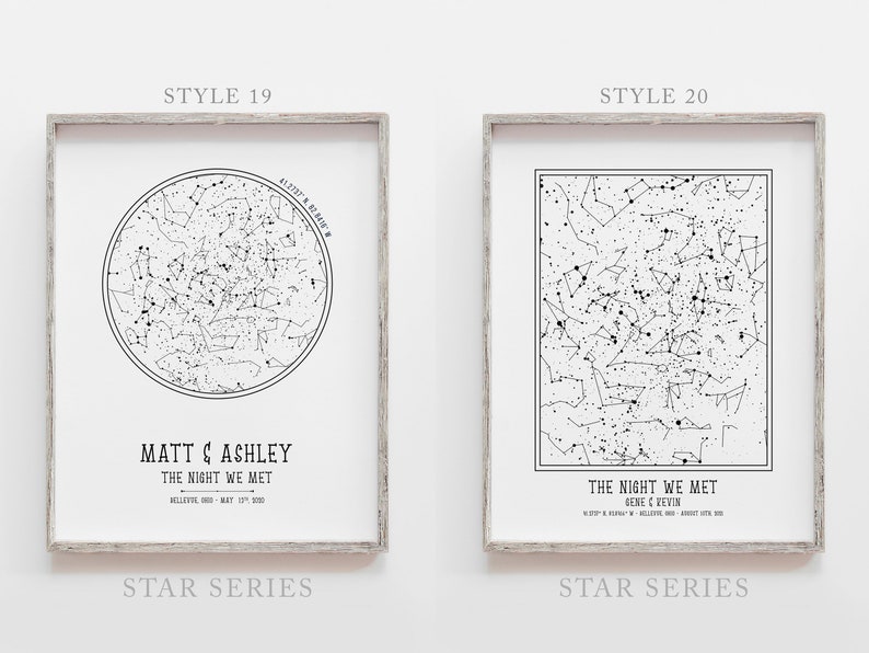 Star Maps for Couples Star Map by Date Digital Star Map - Etsy