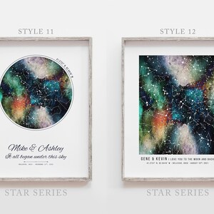 Fathers Day Gift From Daughter | Personalized Star Map Print | Mothers ...