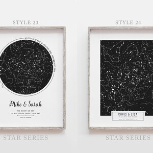 Fathers Day Gift From Daughter | Personalized Star Map Print | Mothers ...